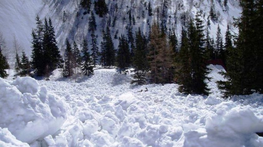 Úžasné pozorovanie snehovej lavíny