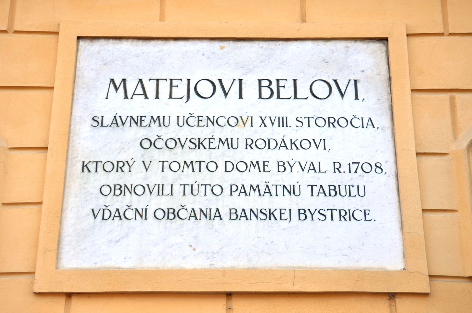 V Banskej Bystrici bude stáť socha Mateja Bela