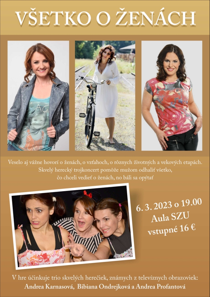 V pondelok 6. marca môžete vidieť skvelú komédiu Všetko o ženách v banskobystrickej Aule SZU