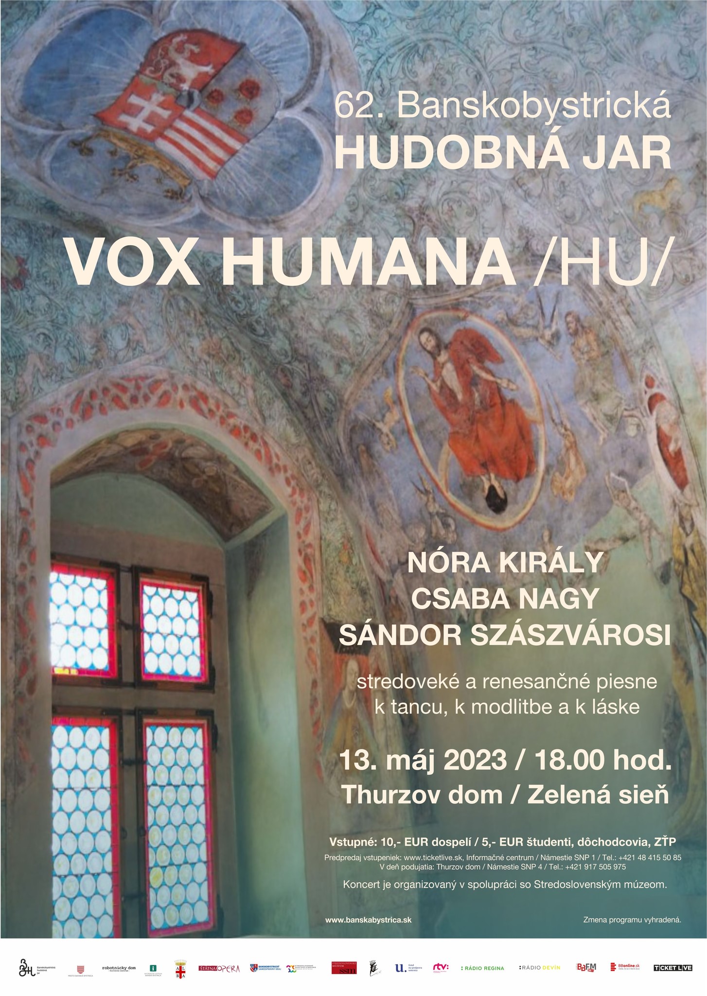 Banskobystrická hudobná jar ponúka 400 rokov vývoja hudby v jedinom ...