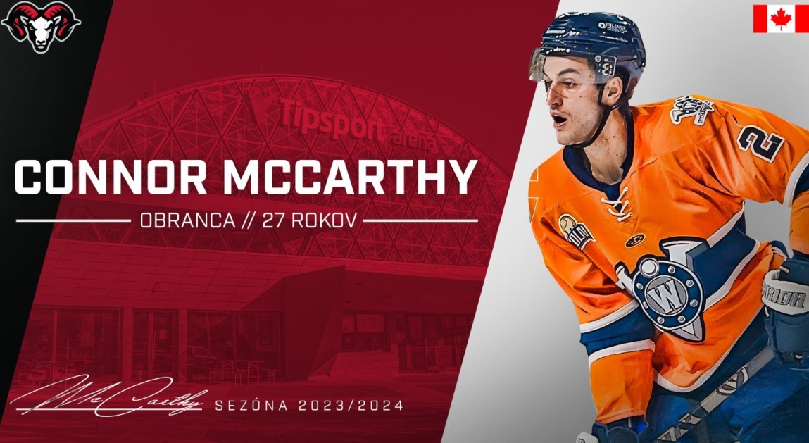 Obranu ´baranov´ vystuží robustný Kanaďan Connor McCarthy