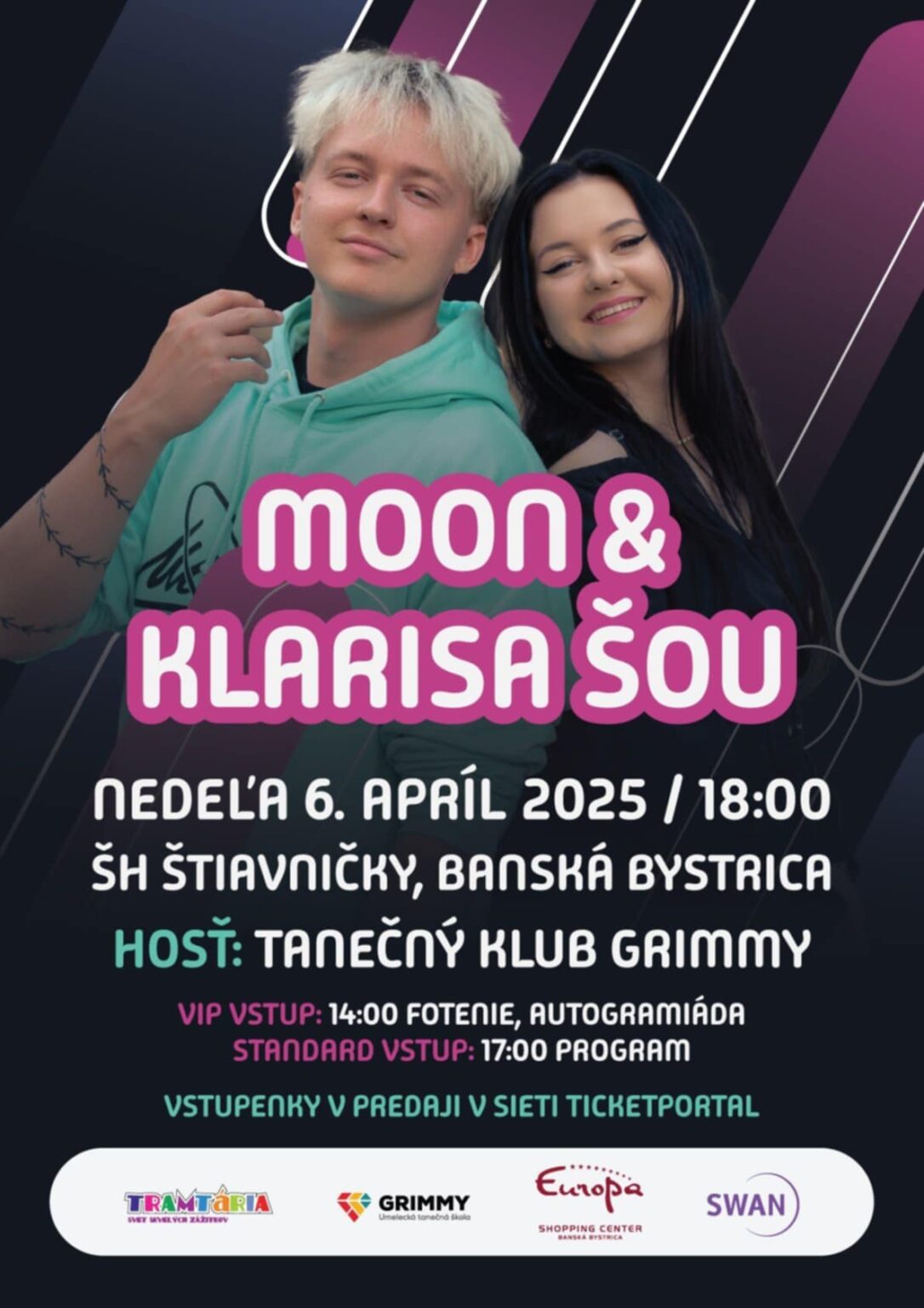 Populárna súrodenecká dvojica vystúpi v Banskej Bystrici s predstavením MOON & KLARISA ŠOU ...