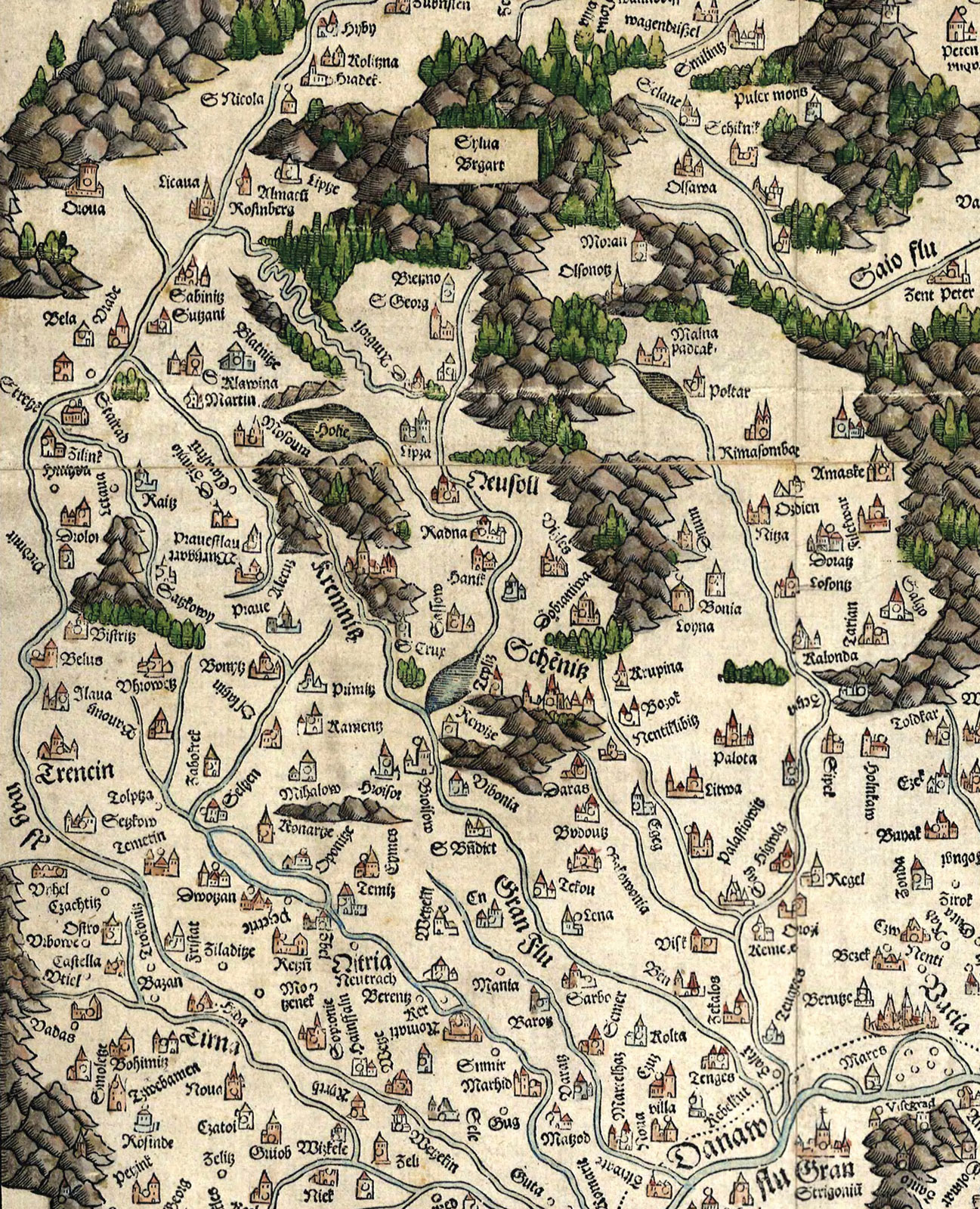 Historický atlas Banská Bystrica, Brezno a ich okolie na starých mapách